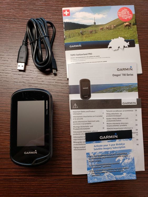Garmin Oregon 700 Wander/Bike GPS Navi mit SwissTopo PRO (Gebraucht) in ...