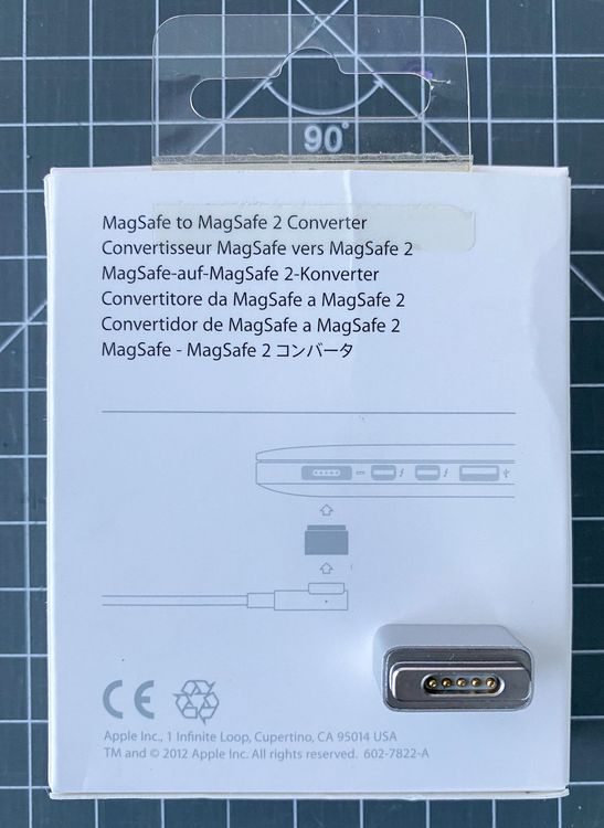 Apple MagSafe to MagSafe 2 Converter Adapter A1464 MD504ZM/A (Gebraucht ...