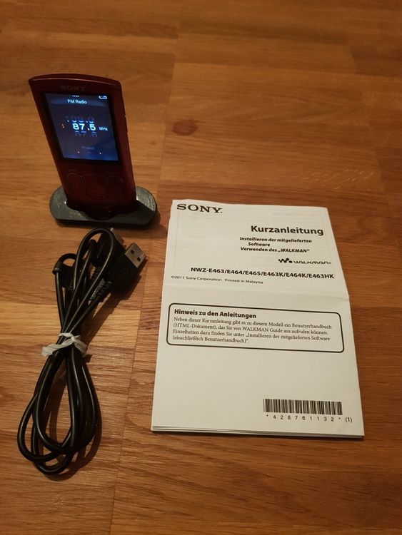 MP4 Player Sony Walkman NWZ-E463 - 4 GB (Gebraucht) in Sissach für CHF ...