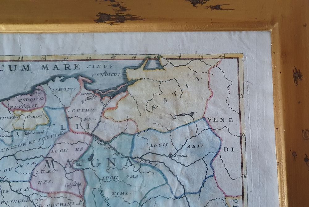 Bild - Kolorierter Kupferstich-Landkarte Germania (Gebraucht) in Kreuzlingen für CHF 340 – mit ...