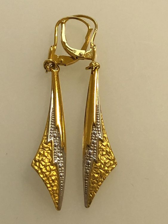 Gold Ohrringe 18 Karat | Kaufen auf Ricardo