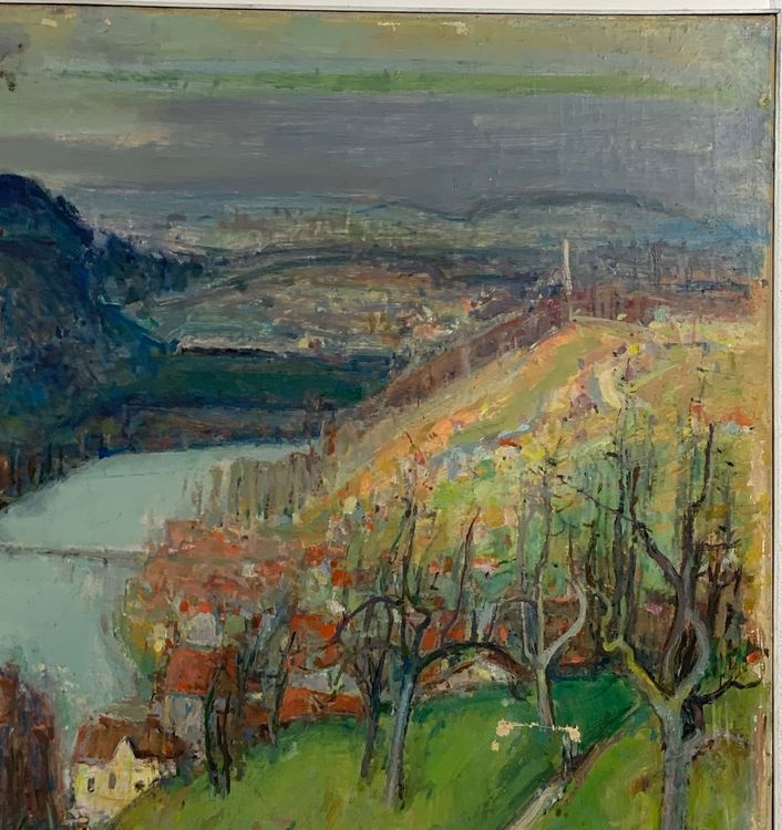 Geo Bretscher grosses Gemälde Furlingen 1965 (Gebraucht) in Root für ...