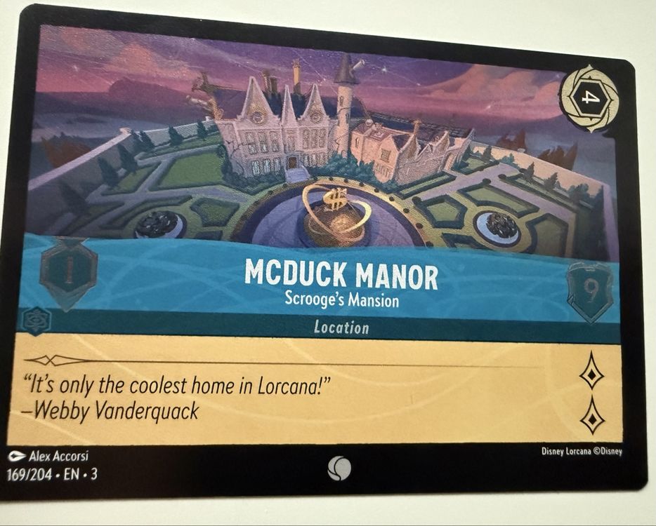 Lorcana Karte - McDuck Manor - Scrooge's Mansion - Neu! | Kaufen auf ...