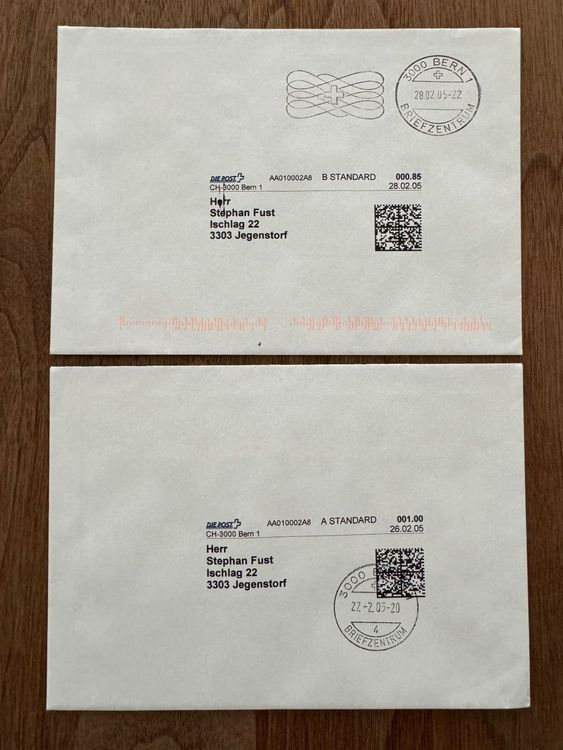 WEBSTAMP PC 2.1, 1 A-Brief und 1 B-Brief | Kaufen auf Ricardo