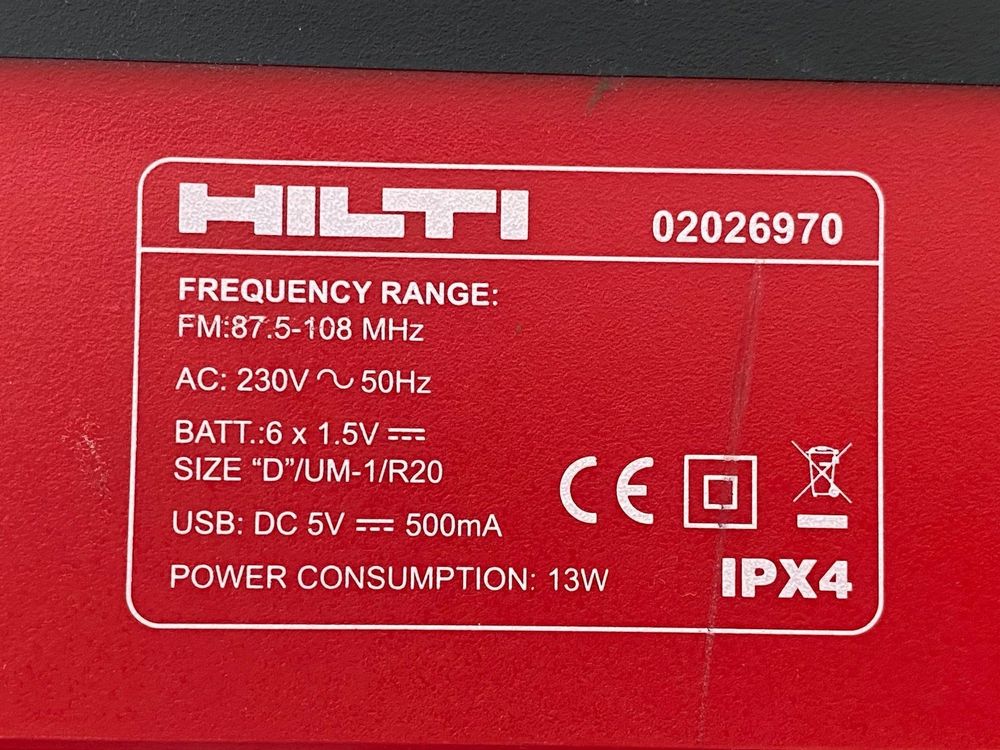 Hilti Baustelle Radio (Gebraucht) in für CHF 50 – nur Abholung auf ...