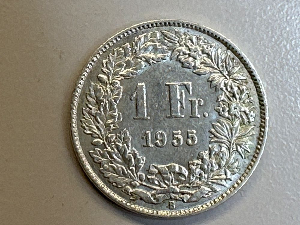 1Fr. Silber Schweiz 1955 ss+ | Kaufen auf Ricardo
