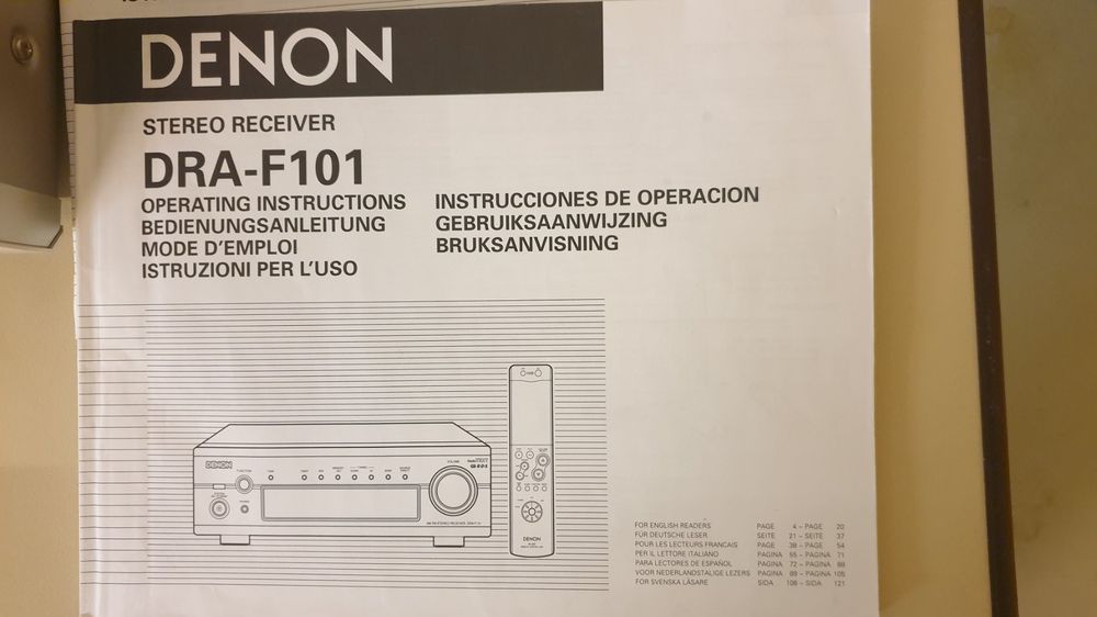 Stereoanlage Denon DRA-F101 / DCD-F101 / DRR-F101 (Defekt) in Malters ...