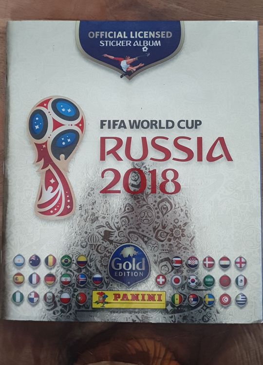 Panini WM 2018 Russland Album - Gold Edition - Komplett (Gebraucht) in ...