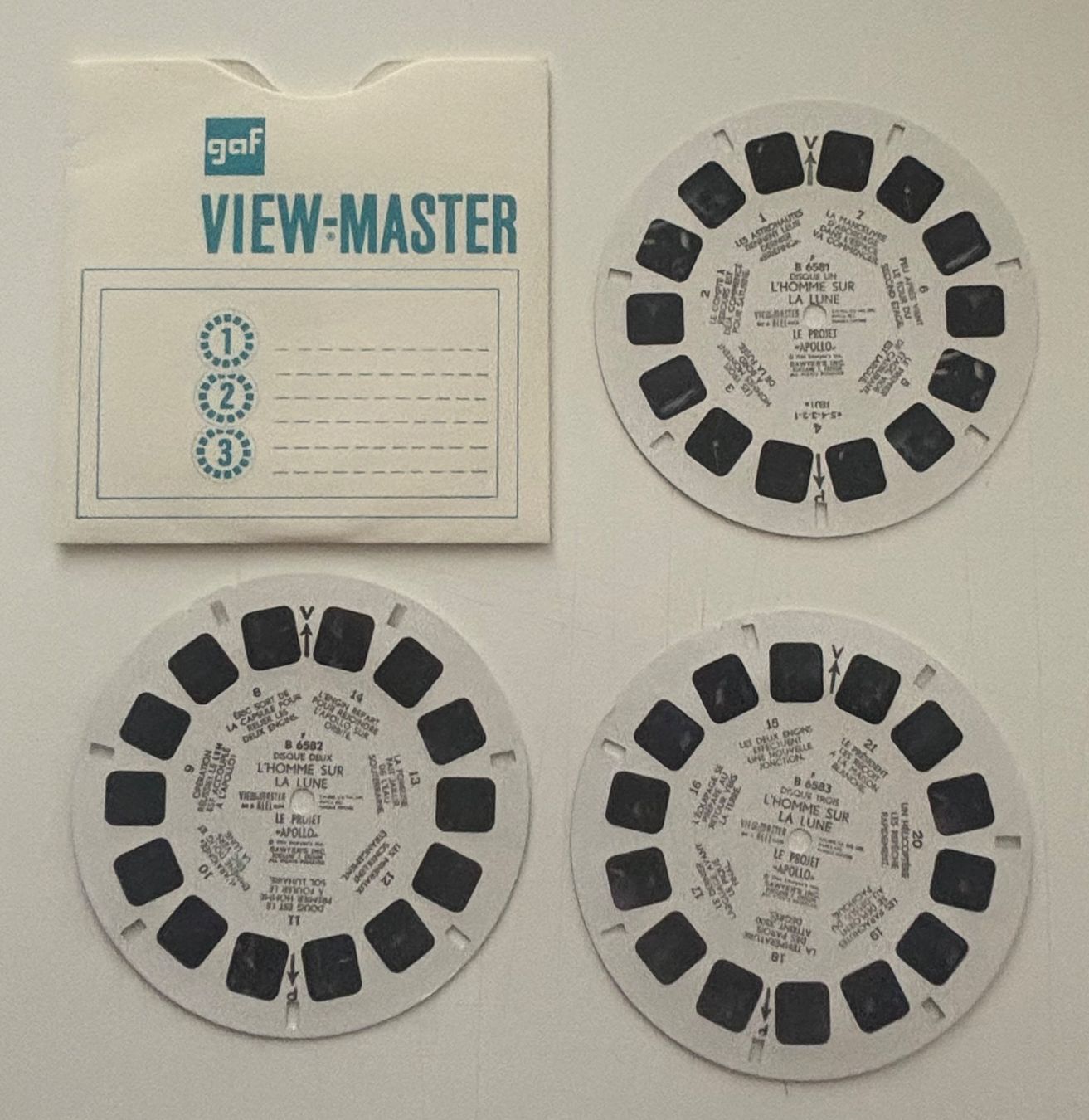 GAF - View-Master 3-D - Le project "apollo" Nasa (D'occasion) à ...