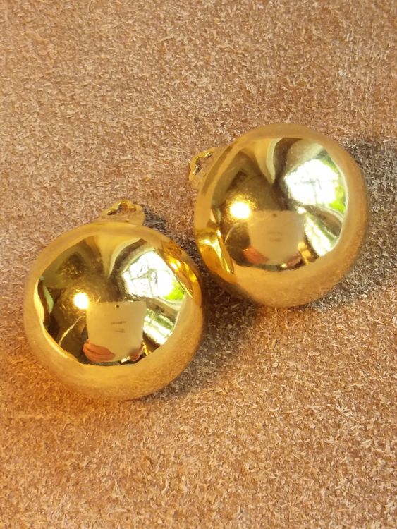 Vintage goldige Ohrclips, 70er Jahre | Kaufen auf Ricardo