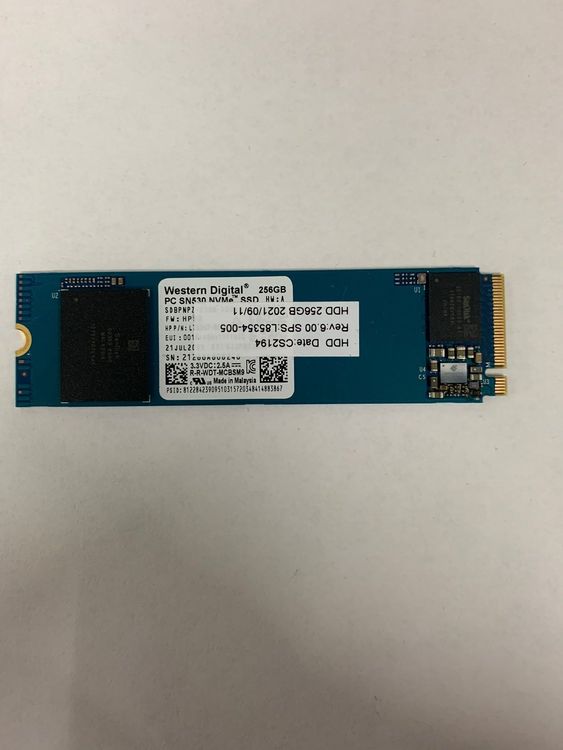 Western Digital SDPNPZ M.2 NVMe 256 GB SSD wie neu | Kaufen auf Ricardo