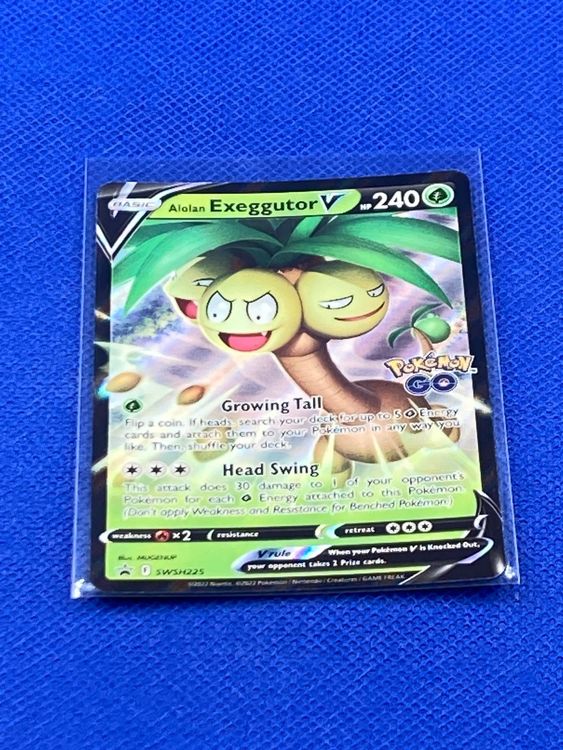 Pokemon GO Promo Black Star SWSH 225 Alolan Exeggutor V EN | Kaufen auf ...