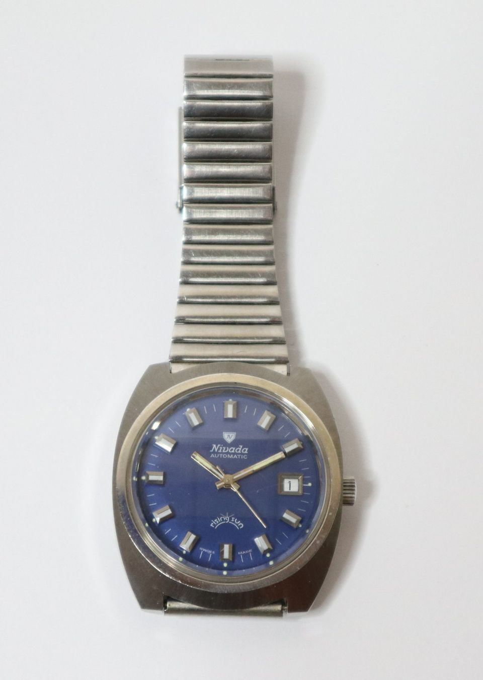 Armbanduhr Nivada Rising Sun Automatik mit Dat. Swiss Made (Neu (gemäss ...