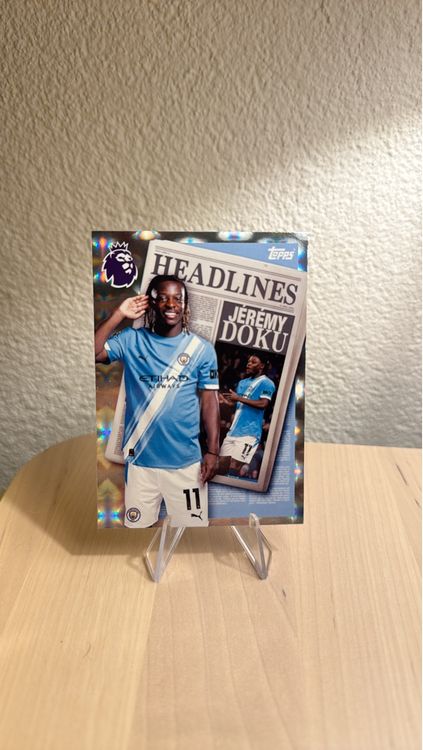 Jeremy Doku Topps Premier League Headline Karte, 2025 (Gebraucht) in ...