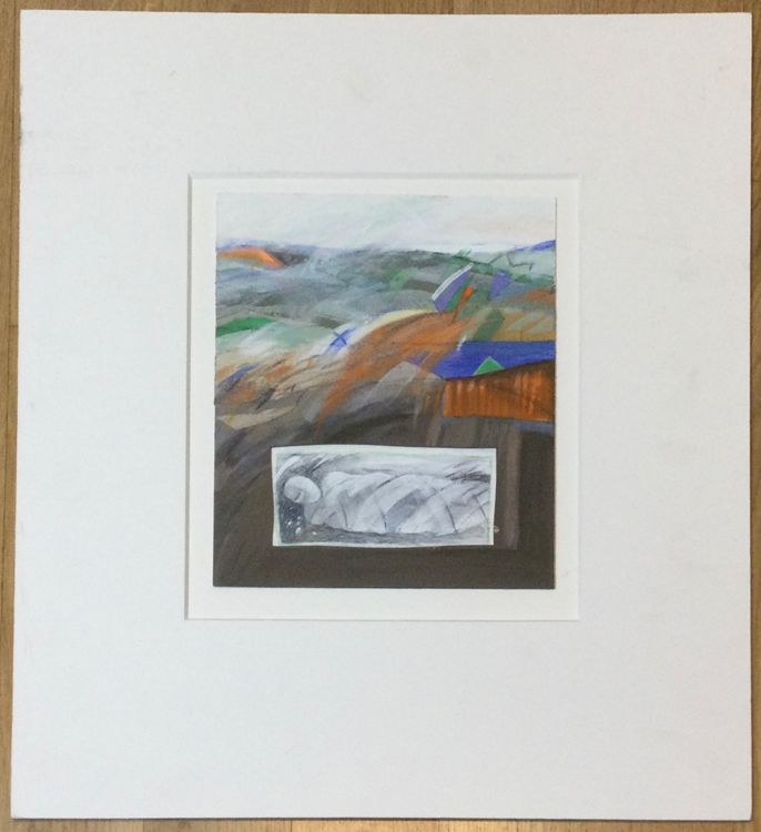 Abstrakte Grosse Mischtechnik Unleserlich Signiert | Kaufen auf Ricardo