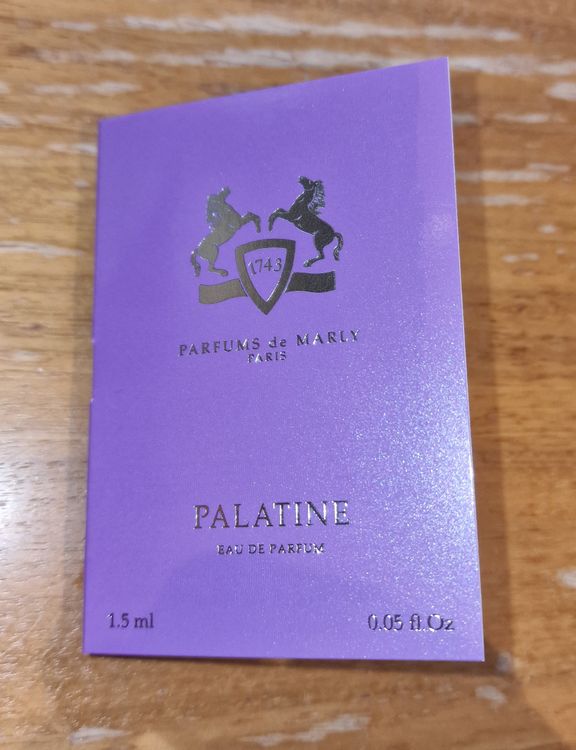 Parfums de Marly - Palatine Eau de Parfum Probe 1.5ml (Neu und originalverpackt) in Schlieren ...