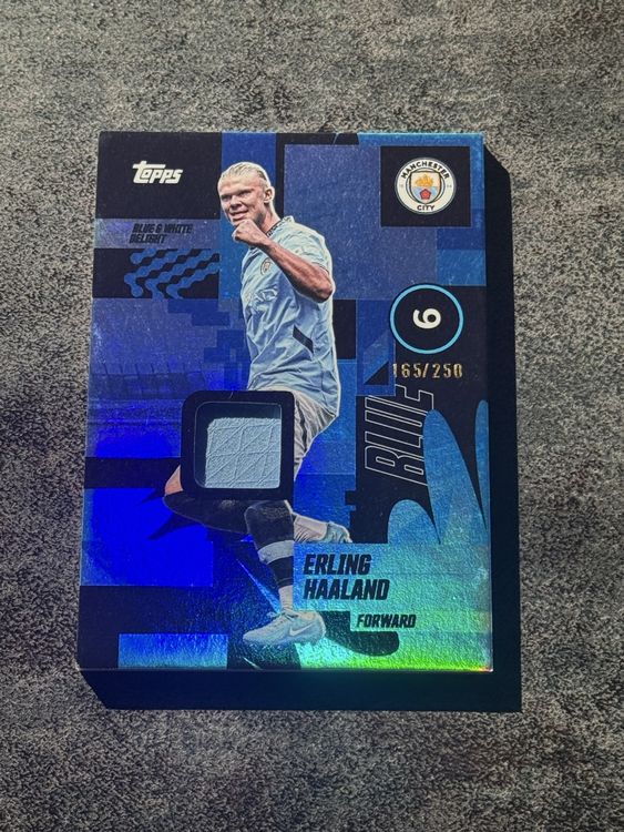 Erling Haaland Relic /250 Match-Worn - Topps Manchester City (Gebraucht ...
