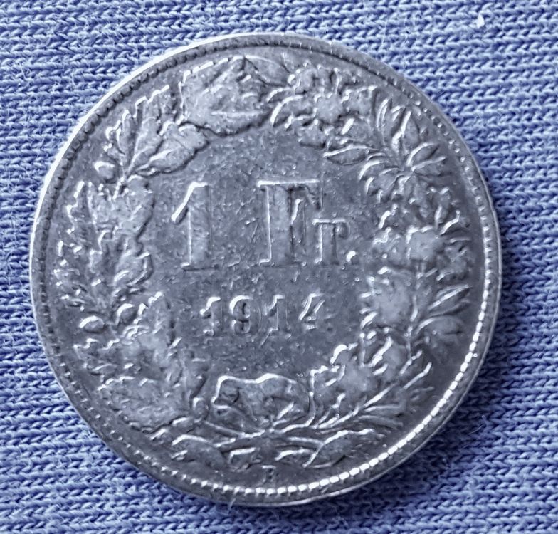 1 Franken 1914 uralte rare Silbermünze ab nur 1 Franken !!! (Gebraucht) in Camignolo für CHF 2 ...