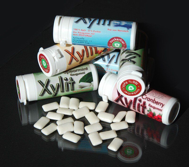 Xylit Kaugummi Super Testpaket-alle 6 Sorten je 30 Xylit Stk (Neu und ...