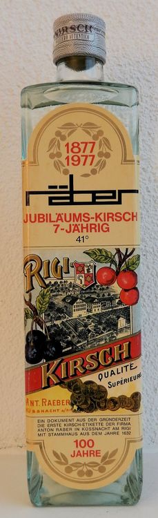 1Fl. Räber-Kirsch 100Jahre Jubiläums-Kirsch 7jährig (Gebraucht) in ...