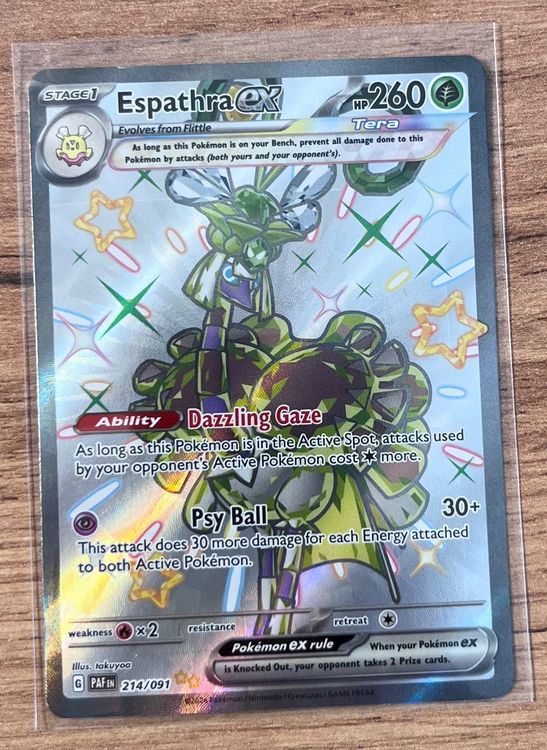 Espathra ex TERA FULL ART Pokemon Paldean Fates PAF 214/091 (Gebraucht ...