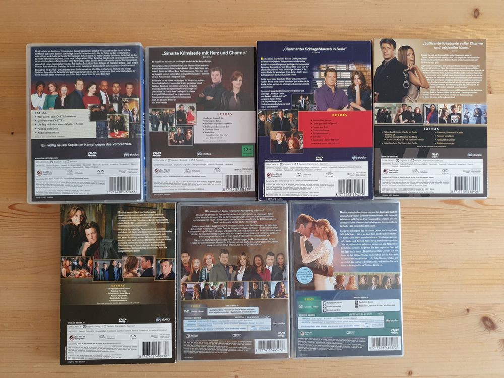 Castle Staffeln 1+2+3+4+5+6+7 - Nathan Fillion, Stana Katic (Gebraucht ...
