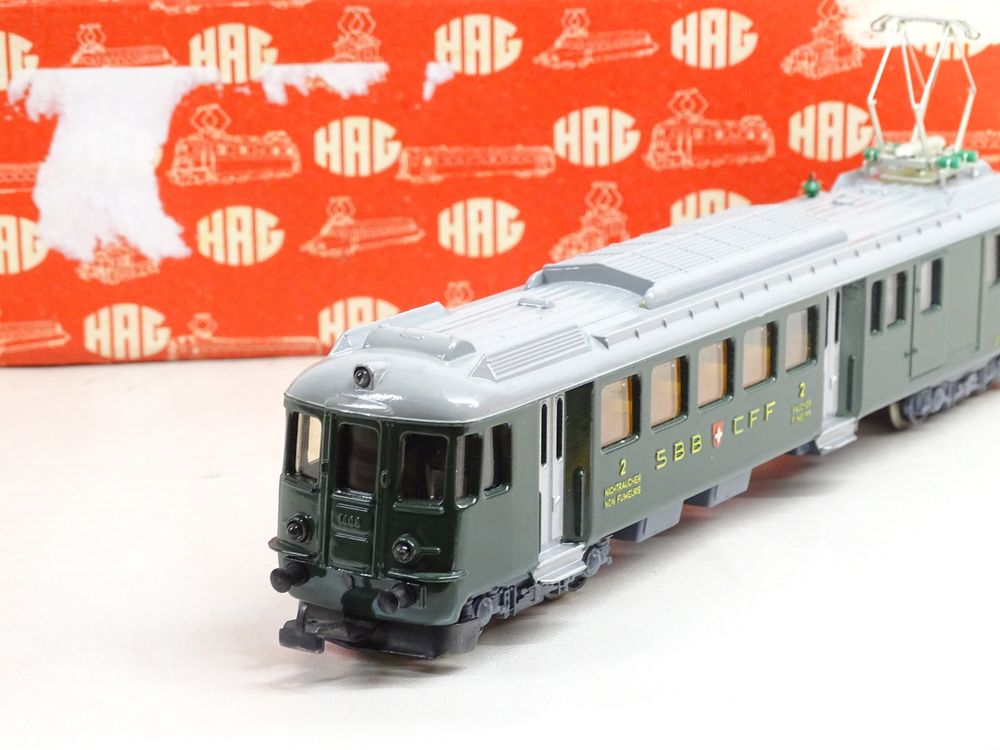 Hag 150 Triebwagen BFe4/4, SBB/CFF, 1408, Grün, H0,WS/AC (Gebraucht) in Wohlen für CHF 93 – mit ...
