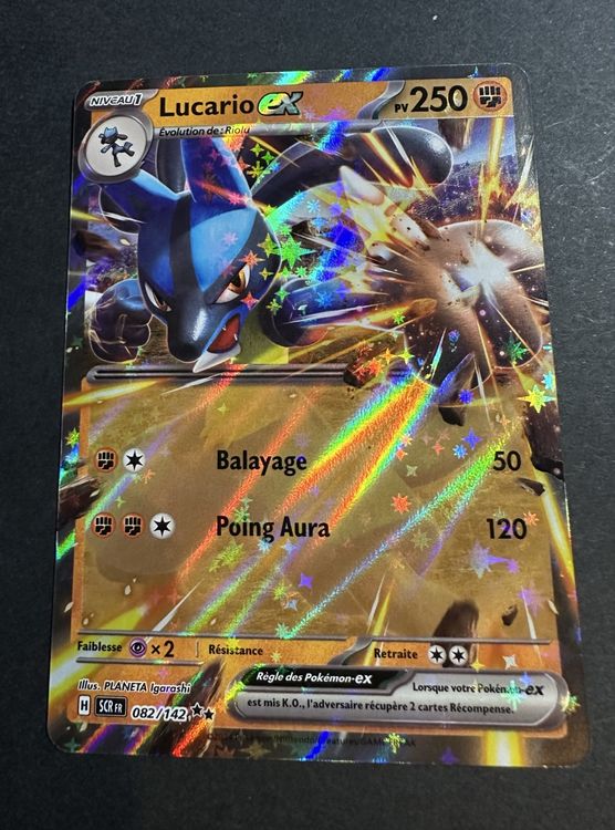 Pokémon Lucario EX Couronne Stellaire 082/142 FR (Neu (gemäss Beschreibung)) in Morges für CHF 2 ...