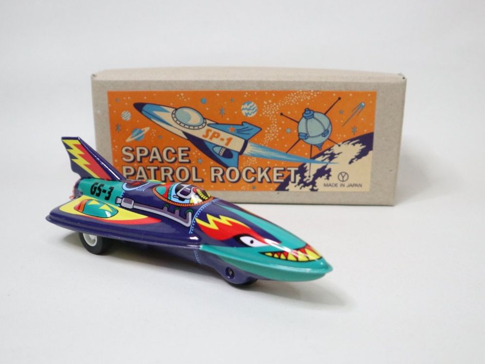Blech Rakete Space Patrol Rocket GS3 made in Japan Friktion (Neu ...