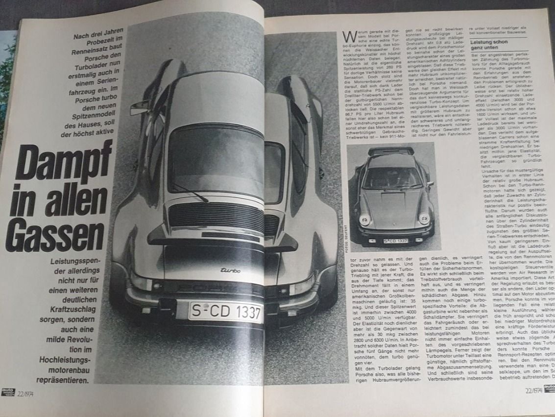 AMS 22/74 Chevrolet Corvette BMW 518 Porsche 911 Turbo xa (Gebraucht ...