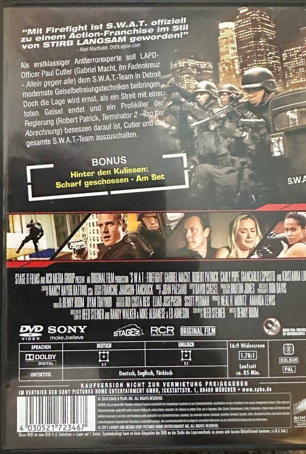 S.W.A.T. Firefight DVD - Action pur - Top Zustand! (Gebraucht) in ...