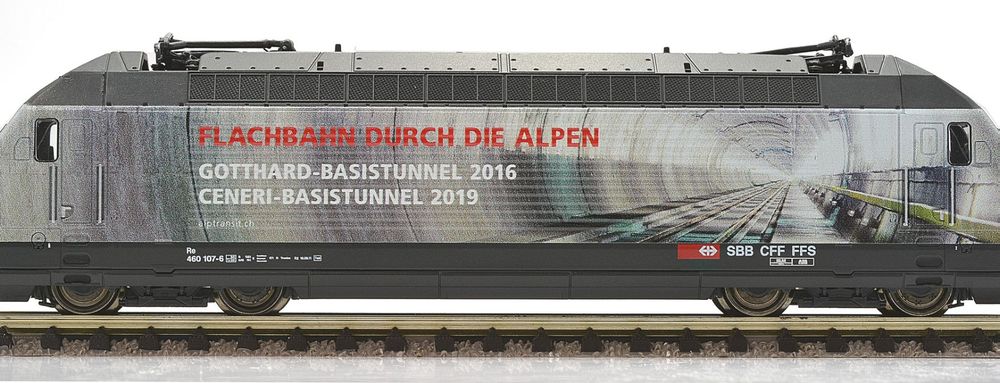 Fleischmann SBB E-Lok Re 460 "NEAT" DCC sound spur N (Neu (gemäss Beschreibung)) in Concise für ...