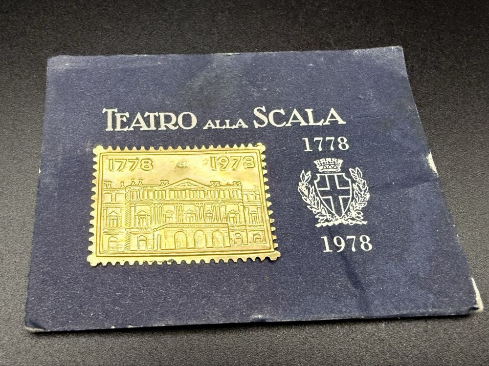 Gedenkgold-Briefmarke Teatro alla Scala 1778-1978 (Gebraucht) in Lamone ...
