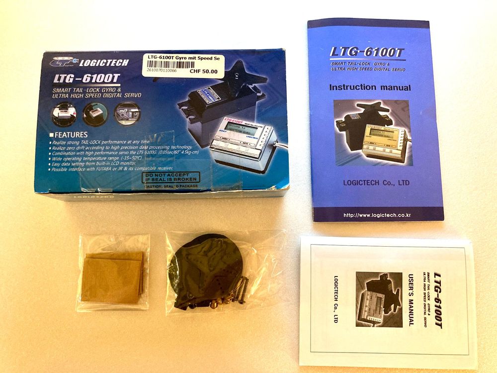 Gyro hélico Logictech con servo 6100G LTG-6100 | Kaufen auf Ricardo