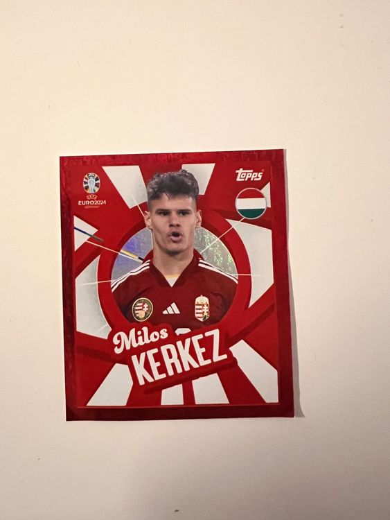 Topps EM 2024 ROT Milos Kerkez HUN PTW (Neu (gemäss Beschreibung)) in ...