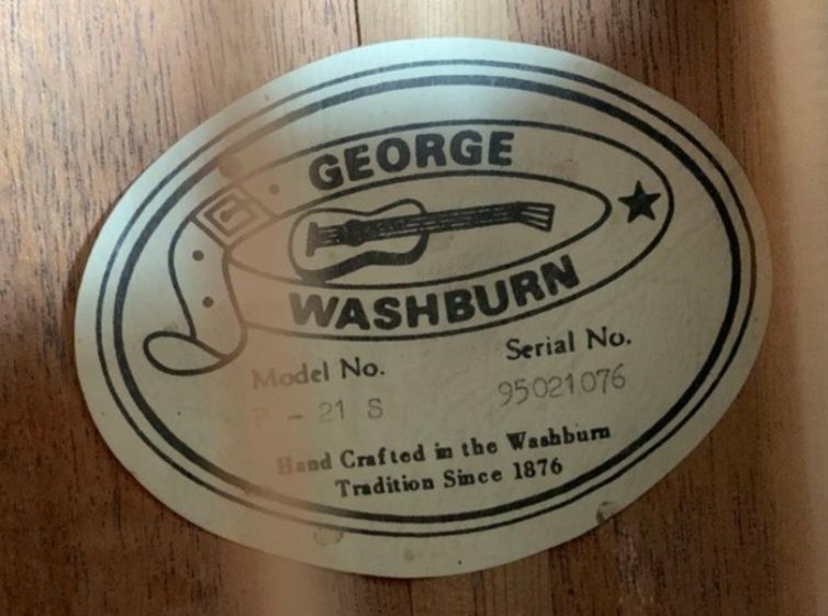 George Washburn Gitarre Modell F-21S (Gebraucht) in Zürich für CHF 178 ...