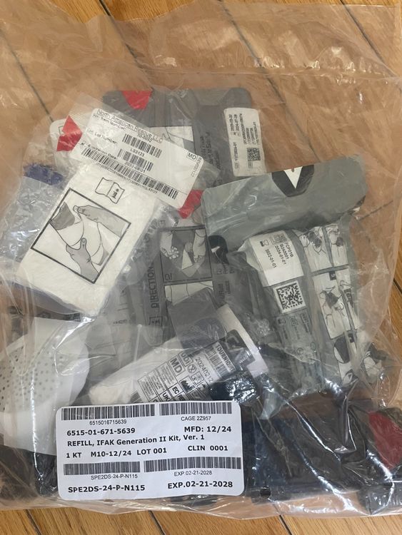 Refill, IFAK Gen II Kit, US Army EXP 02-21-2028 (Neu und ...