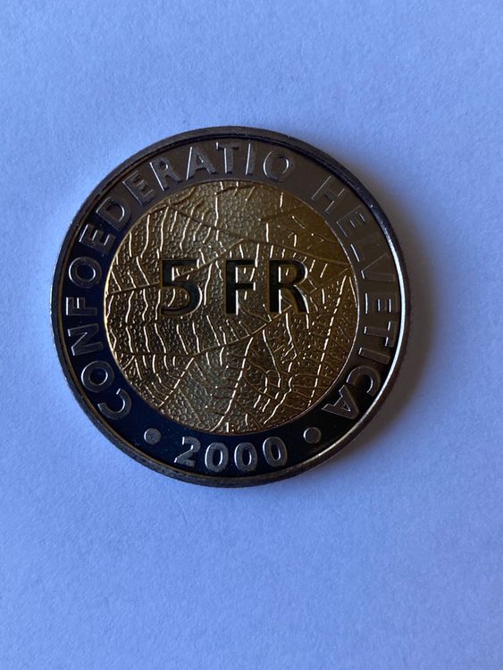 5 Franken 2000 Gedenkmünze 150 Jahre Schweizer Franken | Kaufen auf Ricardo