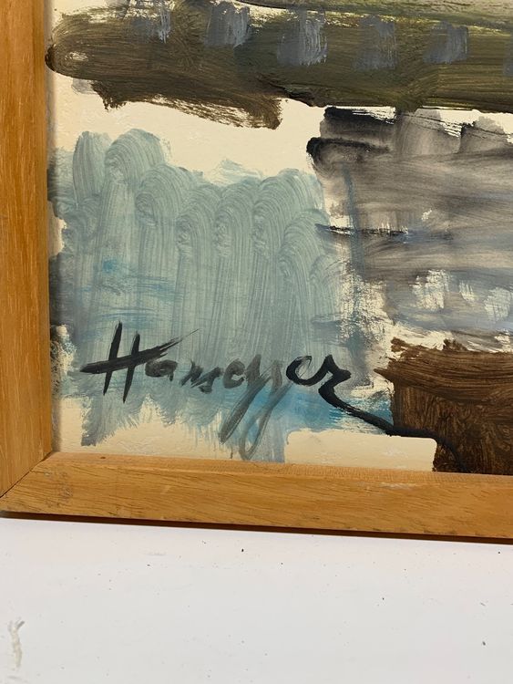 Hans Egger / Hansegger (1908-1989) grosses Gemälde (Gebraucht) in Root ...