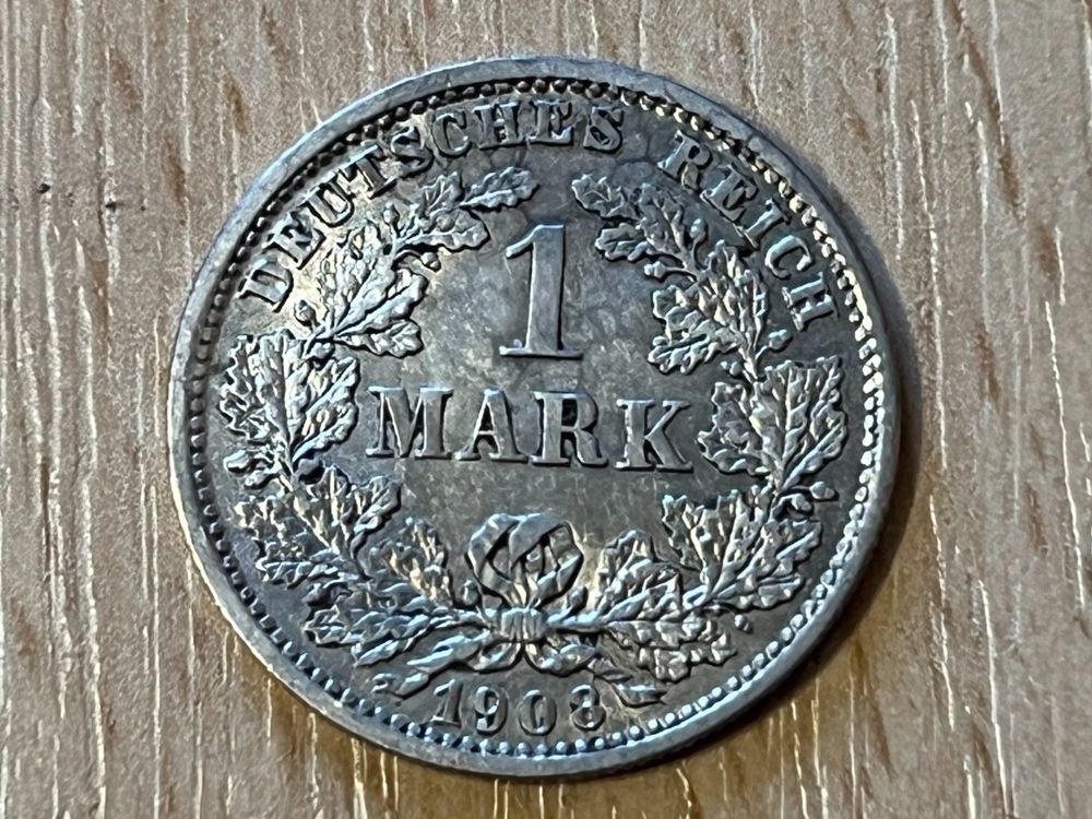 Deutsche Münzen 1 Mark 1908 D Kaiserreich (vorz) | Kaufen auf Ricardo