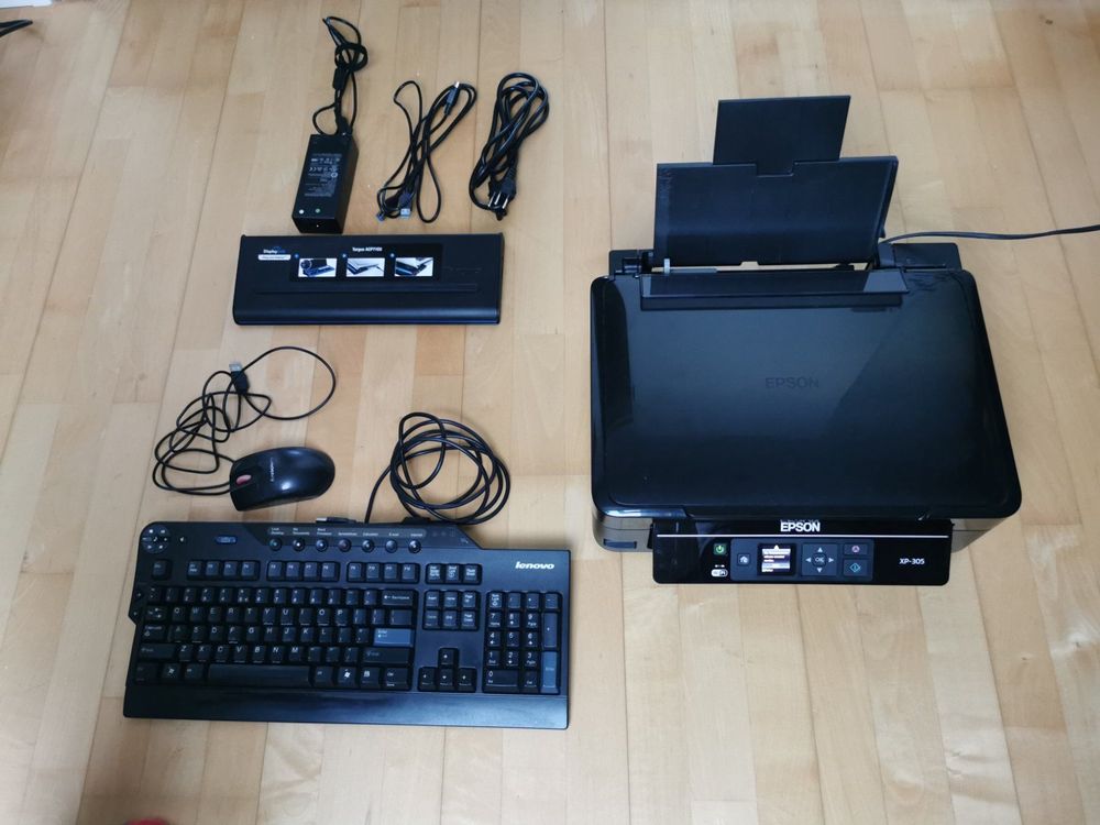Targus Dockingstation, EPSON XP-305, LENOVO Maus & Tastatur (Gebraucht ...