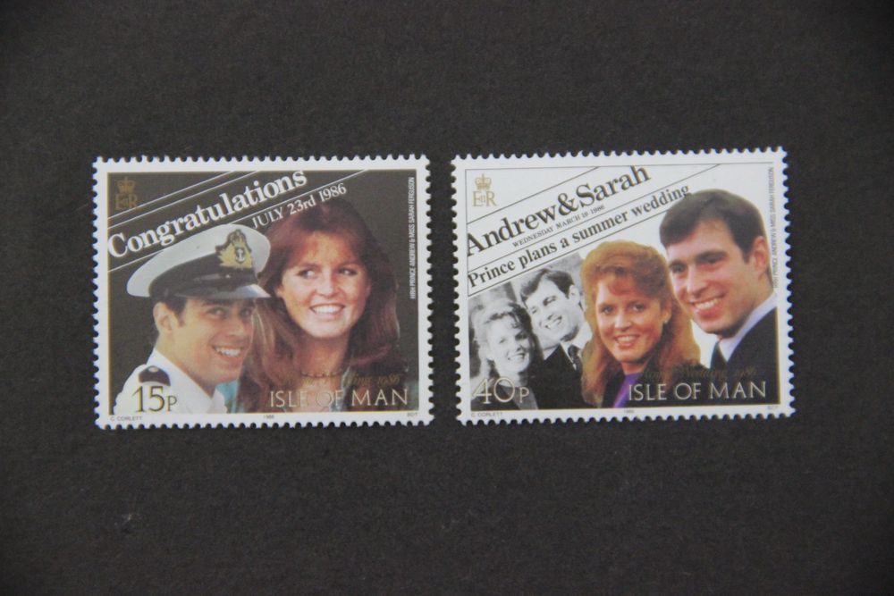 Isle of Man 1986 - H.R.H. Prince Andrew and Sarah wedding** (Neu ...