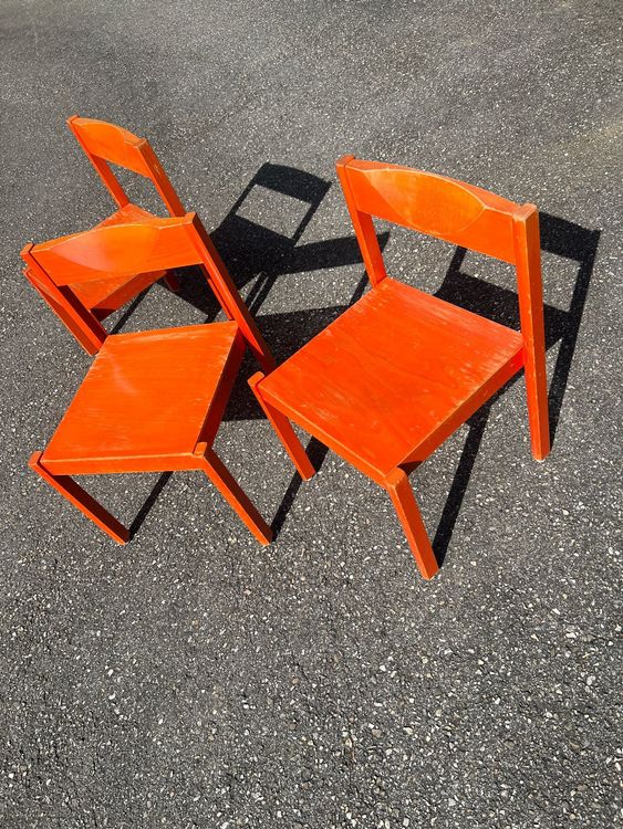 4 Santo- Stühle der Möbelfabrik Dietiker, Design E.Bandixer | Kaufen ...