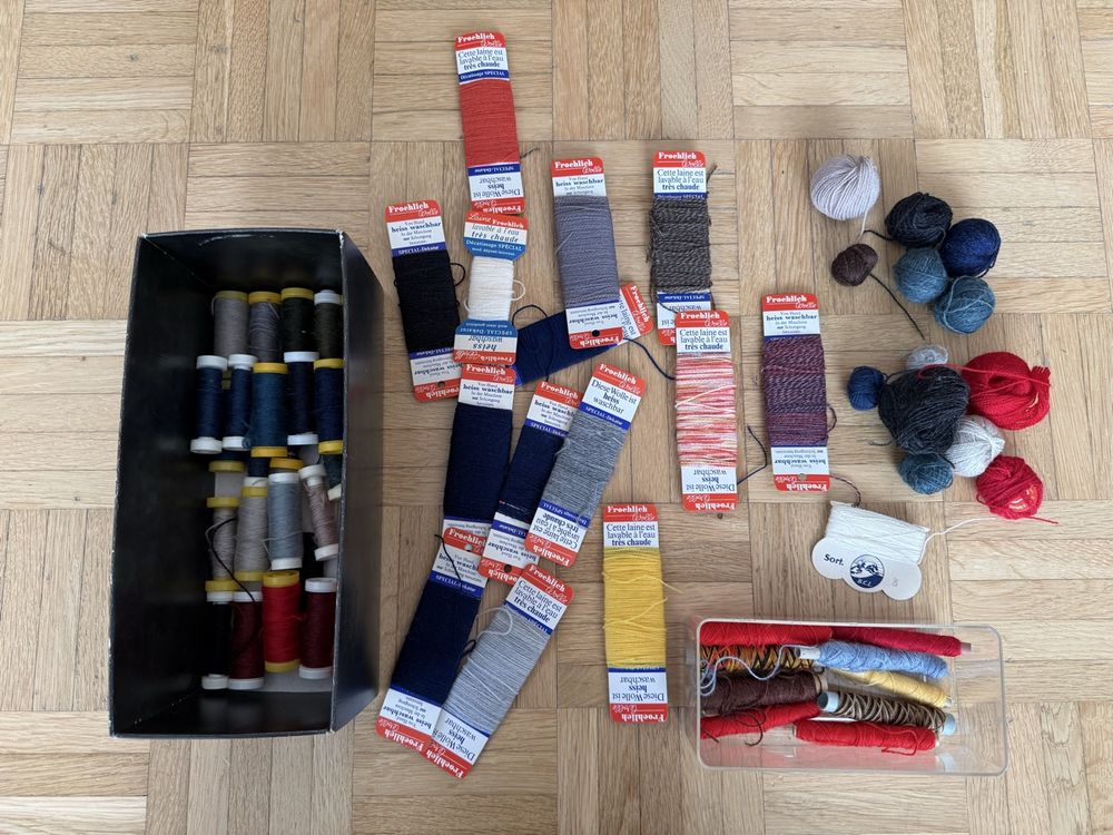 Konvolut Woll- & Stickgarne – diverse Farben (Gebraucht) in Chur für ...