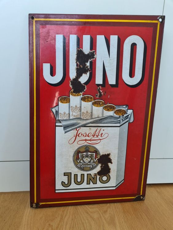 Original Juno Josetti Zigaretten Emailschild aus den 1930er (D'occasion ...