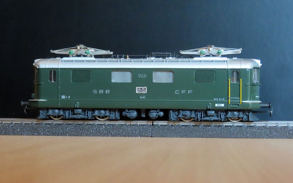 HAG Art.nr 220 Re 4/4 I 10035 H0 grün WS analog (Gebraucht) in Dietlikon für CHF 100 – mit ...