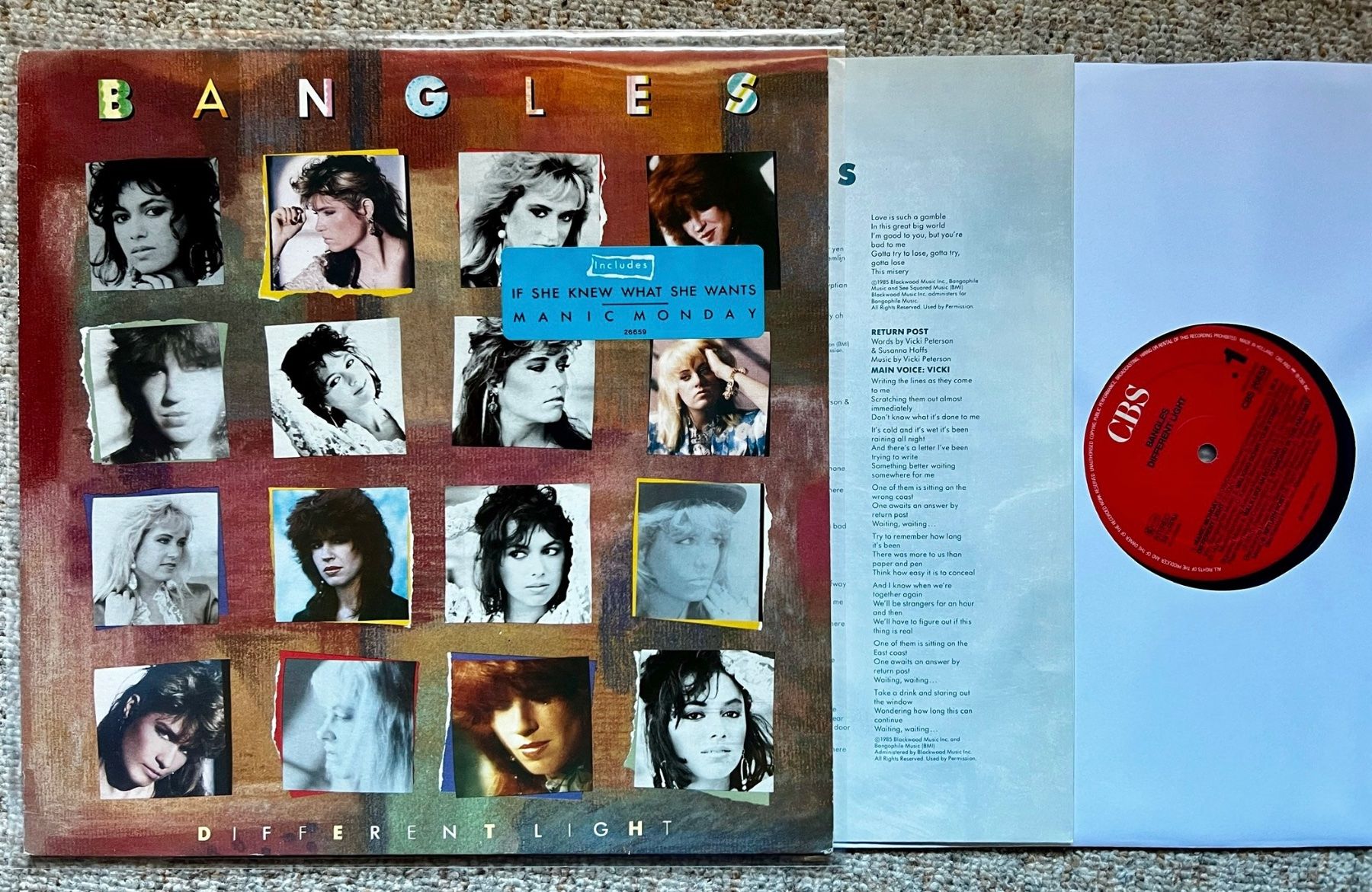 LP US Pop Bangles Different Light HIT Walk Like An Egyptian (Gebraucht ...