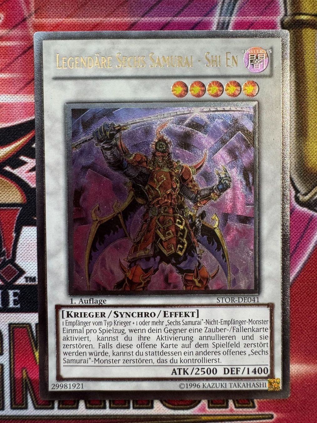 Yugioh Legendäre Sechs Samurai Shi En Ultimate Rare STOR (Gebraucht) in ...