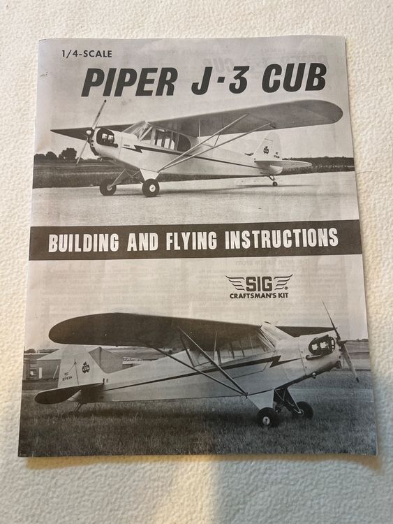 Piper J3 Cup 1/4 Scale (Neu (gemäss Beschreibung)) in Mörigen für CHF ...