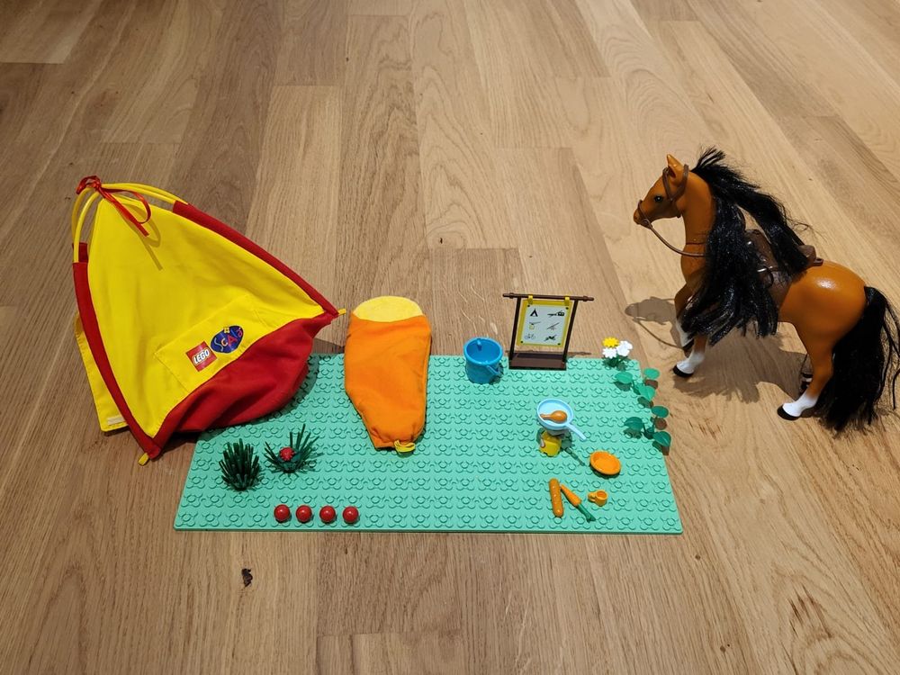 Lego Scala Set 3143 unvollständig Camping mit Pferd (Gebraucht) in ...